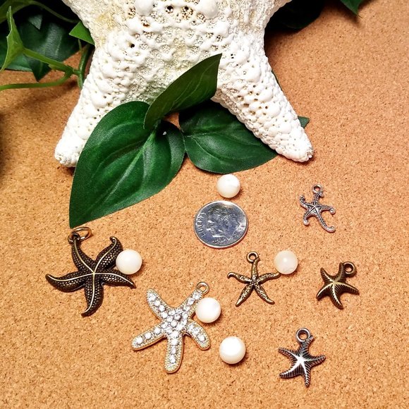 unbranded | Jewelry | Beach Starfish Mix Charms Lot Collection Mop ...